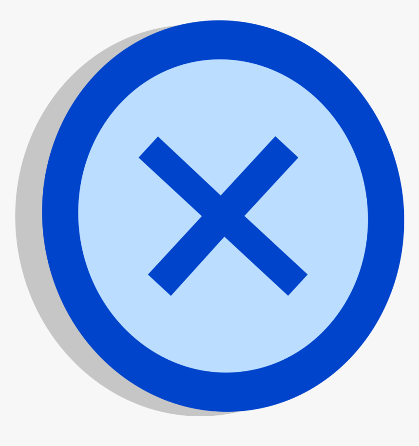 Multiplication Symbol Blue, HD Png Download , Transparent Png Image ...