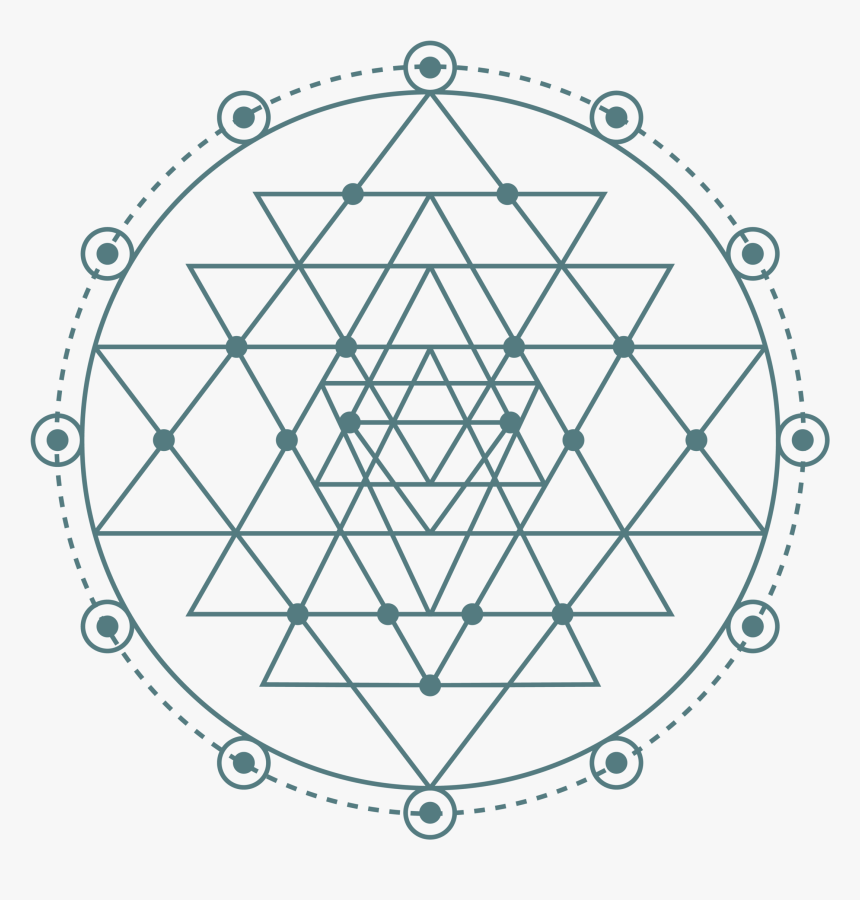 Geometric Triangles In Circle, HD Png Download , Transparent Png Image ...