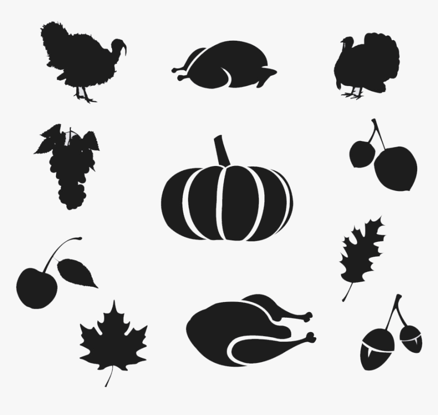 Thanksgiving Clip Art Free Black And White