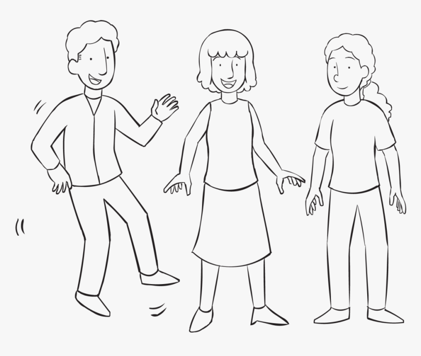 Three People With Big Smiles, Playing Super Smile Group, HD Png ...