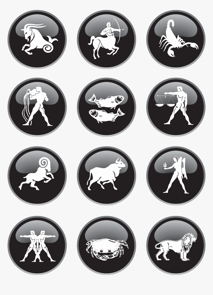 Black Zodiac Signs Png Clipart Picture, Transparent Png , Transparent ...