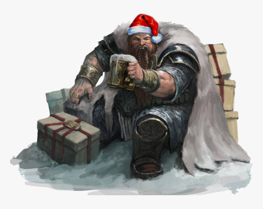 Christmas Dwarf With Hat Warhammer World Png Dwarf, Transparent Png ...