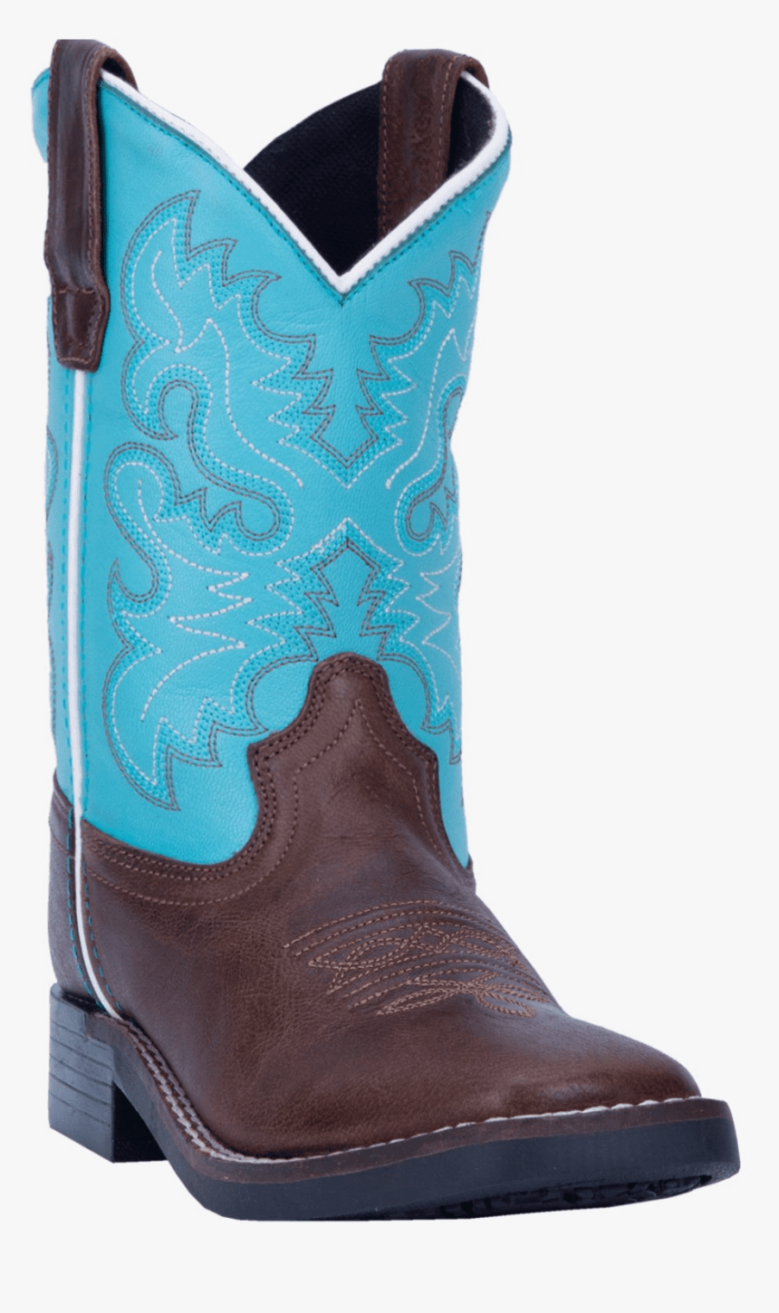 Dan Post® Youth Punky Brown/turquoise Cowboy Boots, HD Png Download ...