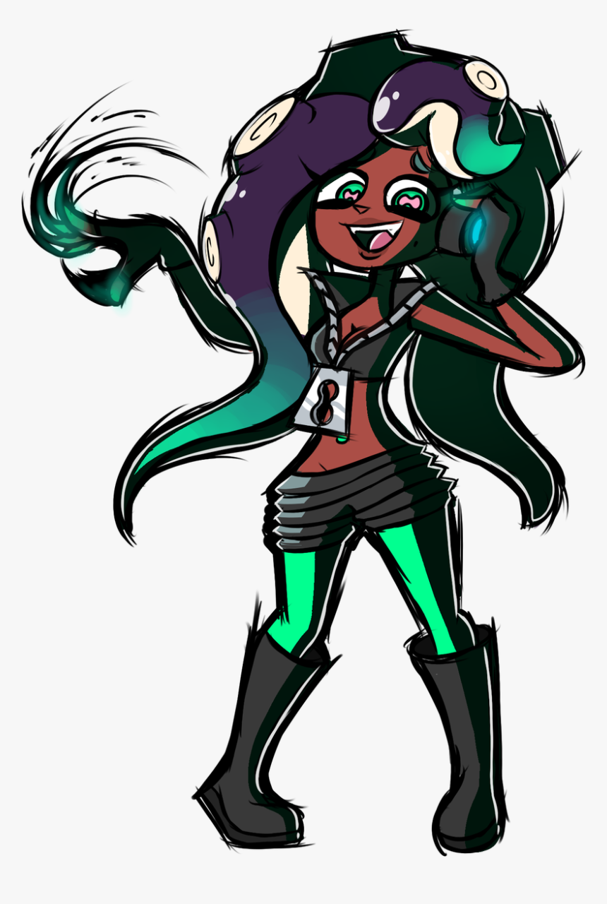 The Transparent Versions Of The Splatoon Character, HD Png Download ...