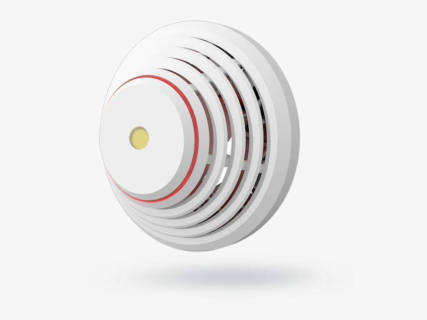 Wired Combined Smoke And Heat Detector With Built In, HD Png Download ...