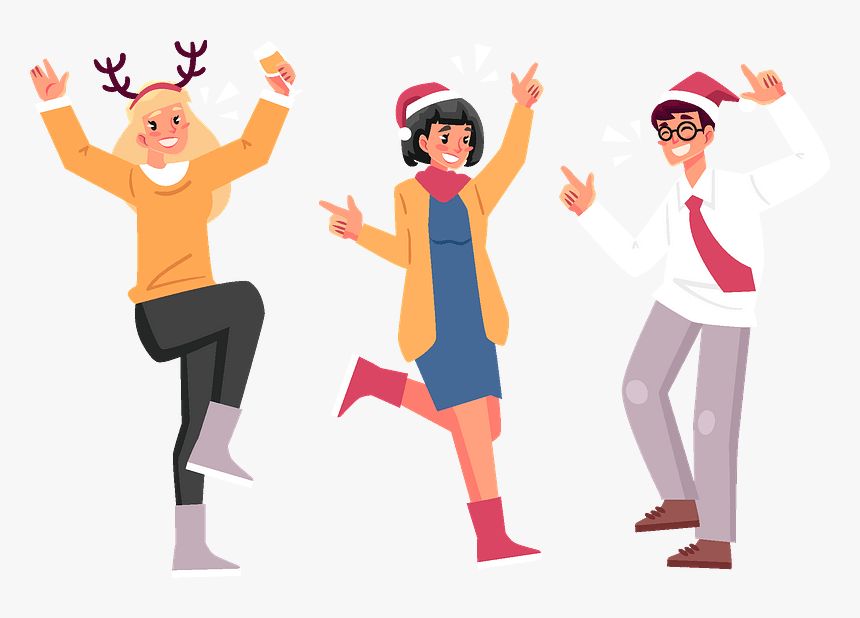 People On Christmas Party Clipart, HD Png Download , Transparent Png ...