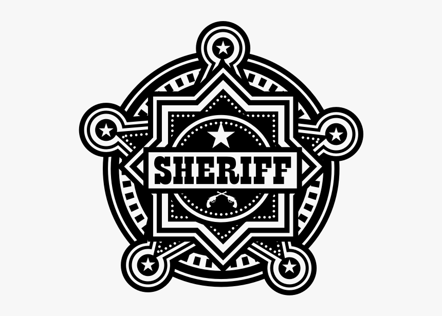 Sheriff Badge Silhouette, HD Png Download , Transparent Png Image - PNGitem