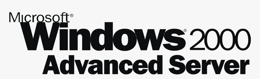 Microsoft Windows 2000 Advanced Server Logo Png Transparent, Png ...