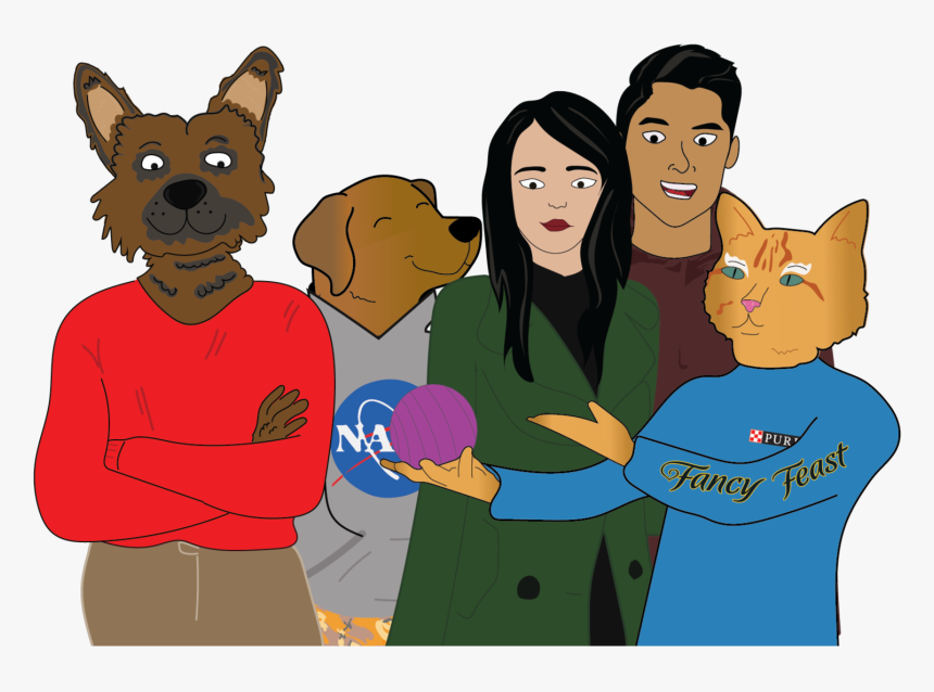 Na Pur Fancy Feast Cartoon Nose Sharing Fun, HD Png Download ...