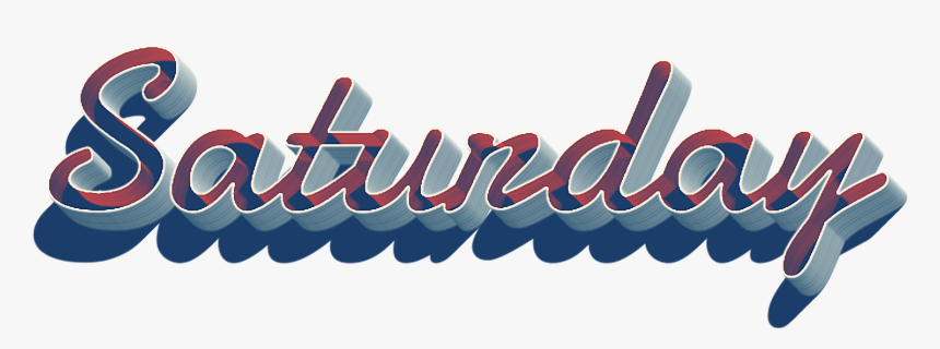 Saturday 3d Name Logo Png, Transparent Png , Transparent Png Image ...