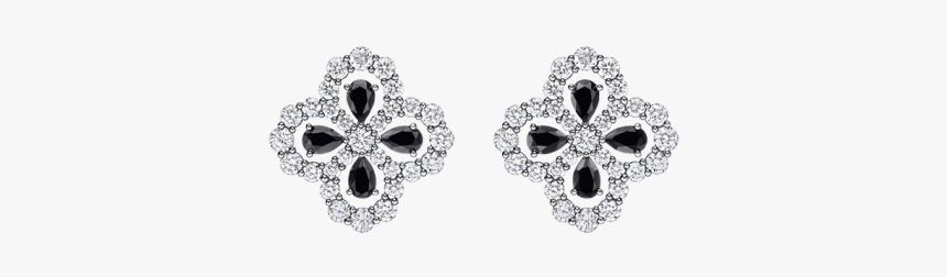 Diamond Loop By Harry Winston, Full Motif Black Spinel, HD Png Download ...