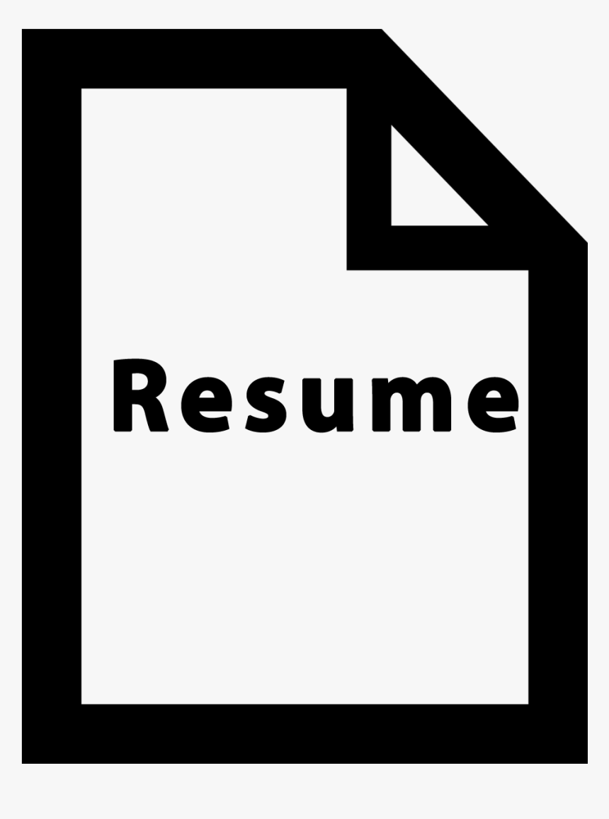 Resume Icon Transparent Background , Png Download, Png Download ...
