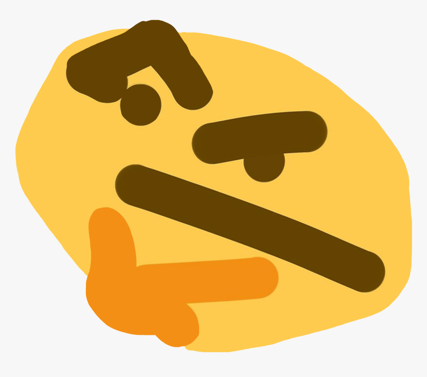 #thonk #thonking - Dank Emoji, HD Png Download , Transparent Png Image ...