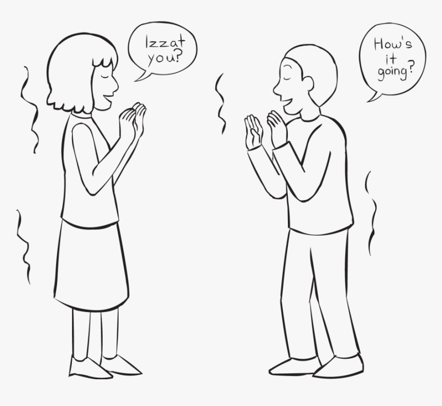 Two Blind-folded People Wandering Around Saying Izzat, HD Png Download ...