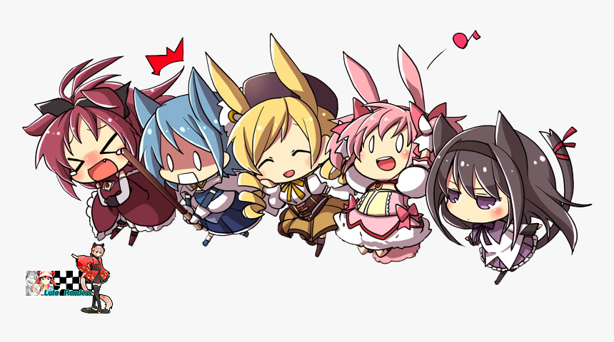 Anime Madoka Magica Chibi , Png Download, Transparent Png , Transparent ...