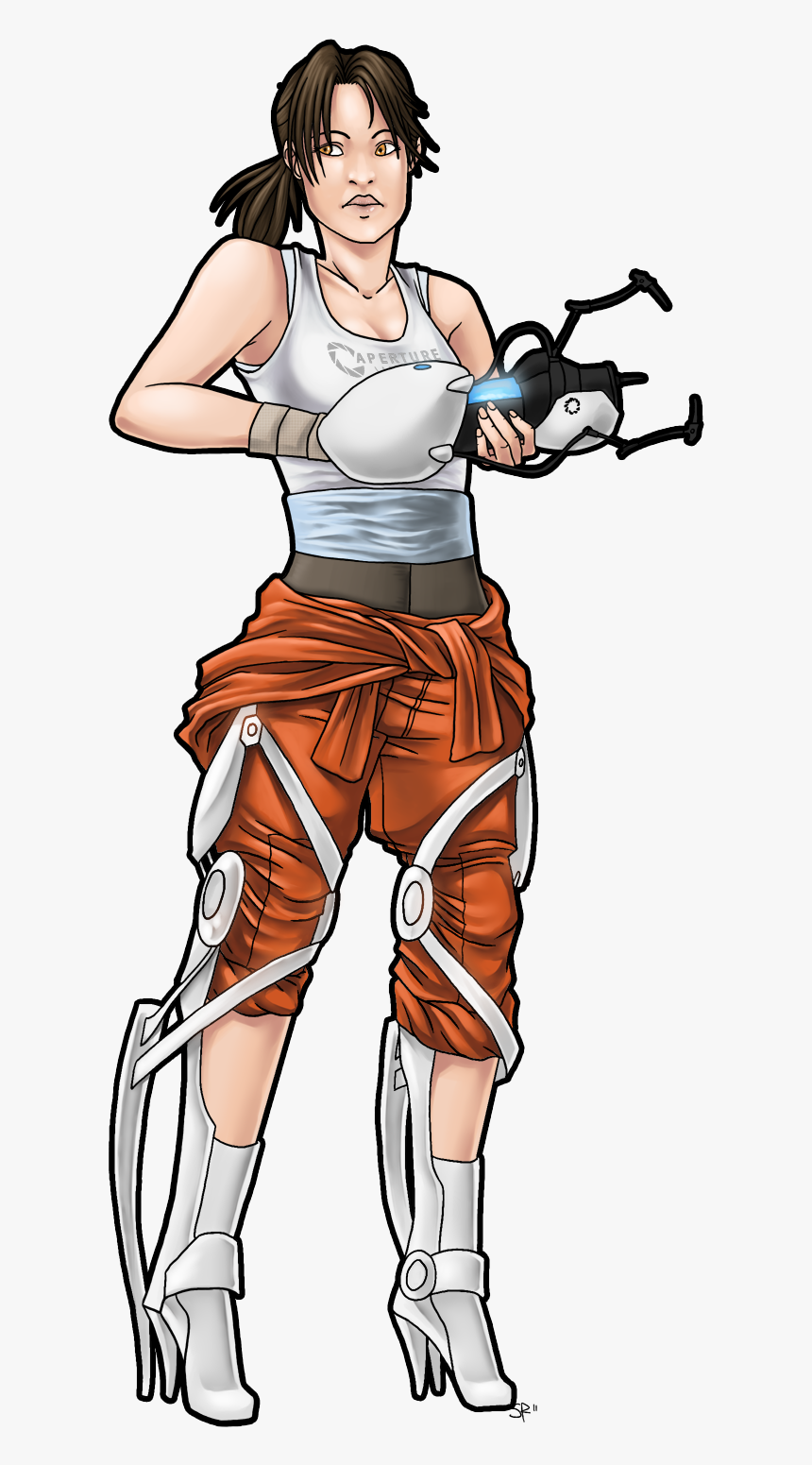 Portal 2 Chell By Superkusokao-d3ejk8z, HD Png Download , Transparent ...