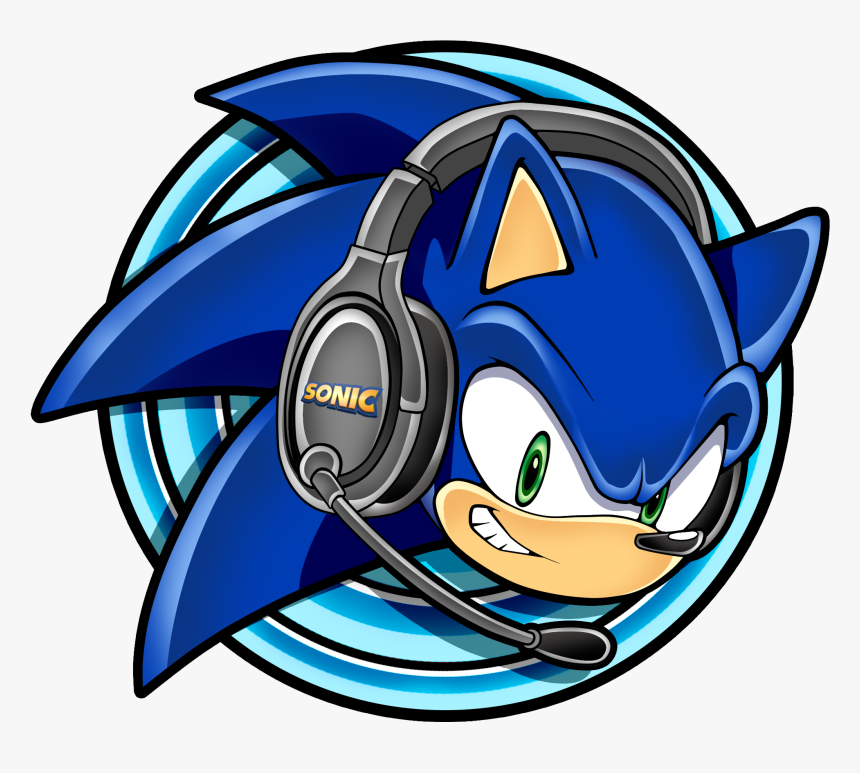 #sonic The Hedgehog With Headphones With Mic#freetoedit, HD Png ...