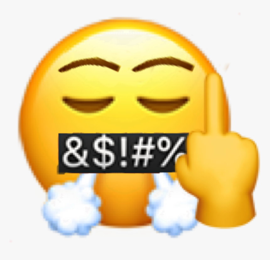 #emoji #angry #iphone #angryface #freetoedit, HD Png Download ...