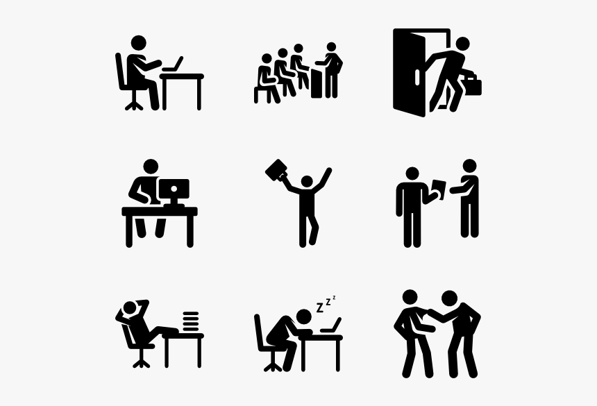 Day In The Office Pictograms - Out Of Office Pictogram, HD Png Download ...