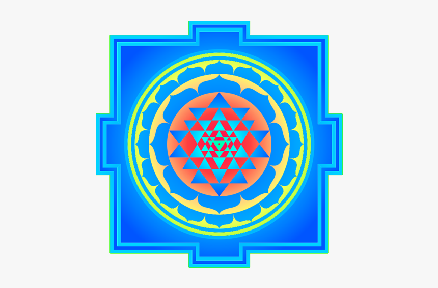 Sri Yantra For Meditation Painted, HD Png Download , Transparent Png ...