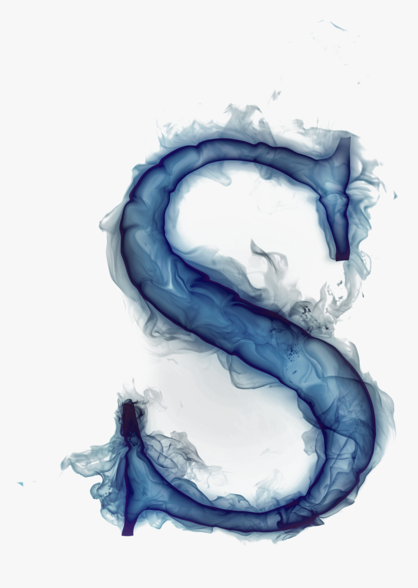 Smoke Letters Png - Blue Smoke Letter S, Transparent Png , Transparent ...