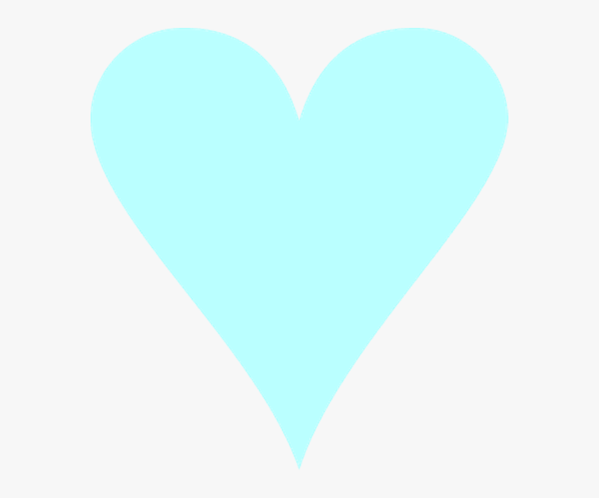Light Blue Heart Transparent Background - Sky Blue Love Heart, HD Png ...