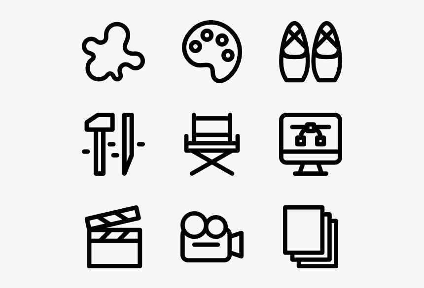 Artistic Stuff - White Icons Png, Transparent Png , Transparent Png ...