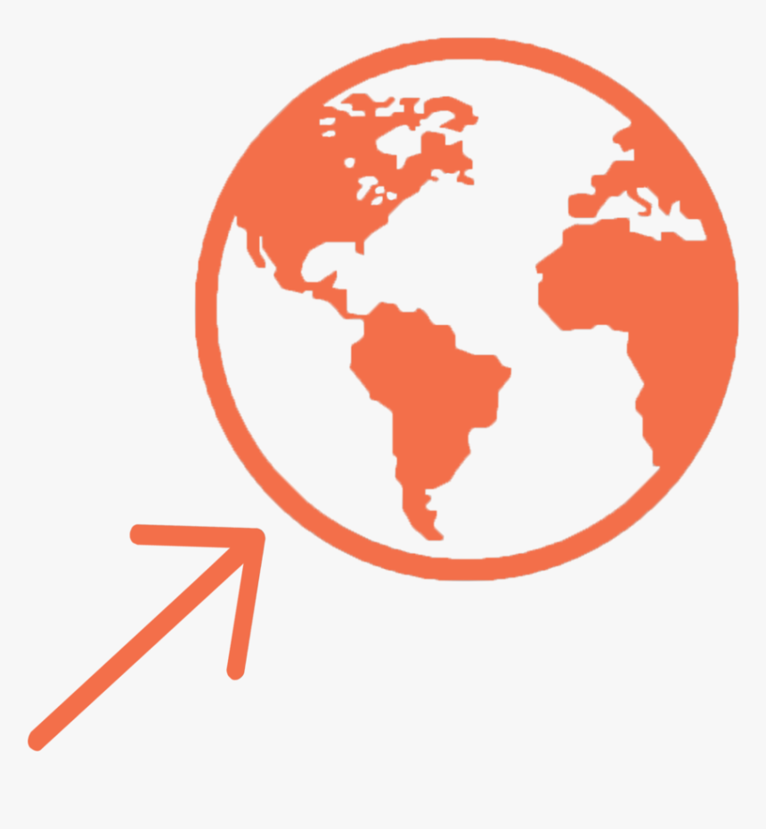 Go Icon - Black And White Globe Clipart, HD Png Download , Transparent ...