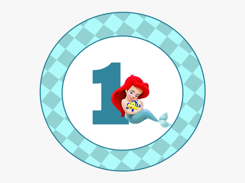 Little Mermaid Clipart Circle, HD Png Download , Transparent Png Image ...