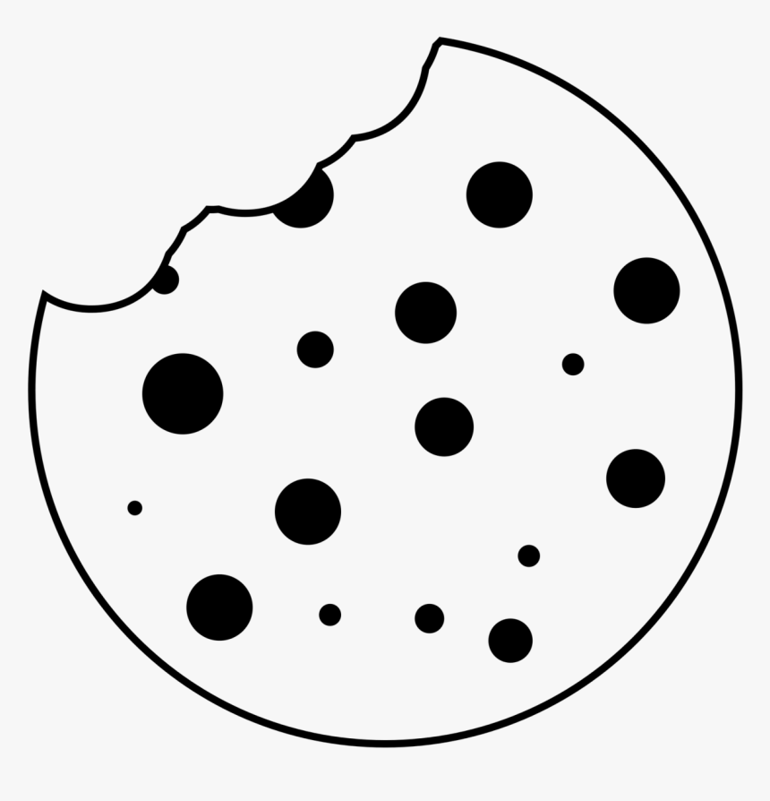 Cookie Chocolate Chip Biscuits Clip Art - Black And White Cookie Clip ...