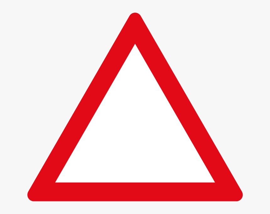 Triangular Clipart Blank - Triangle Sign Png, Transparent Png ...