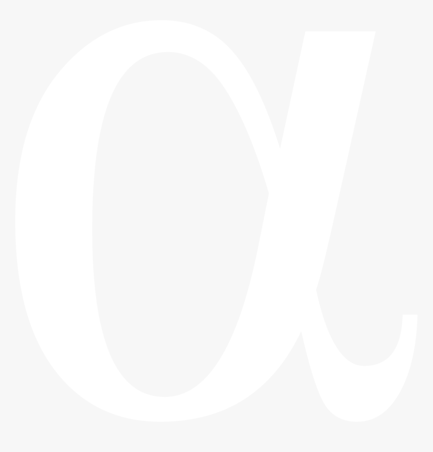 Black And White Alpha Symbol, HD Png Download , Transparent Png Image ...