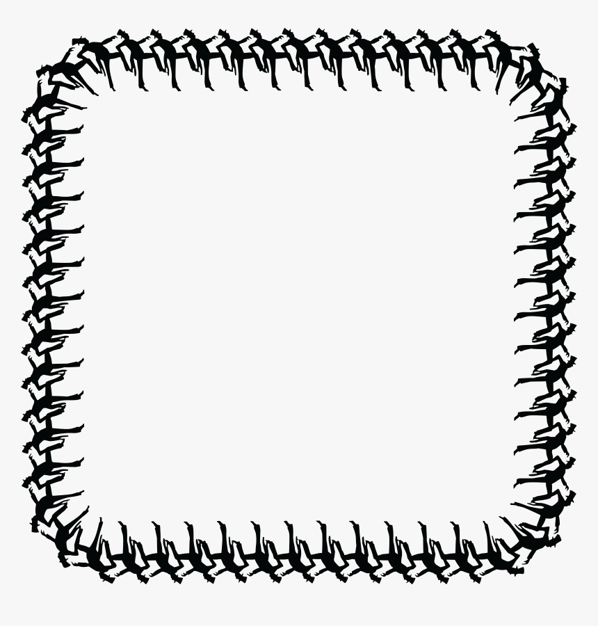 Free Clipart Of A Square Border Of Men Dancing - Clip Art Dance Border ...