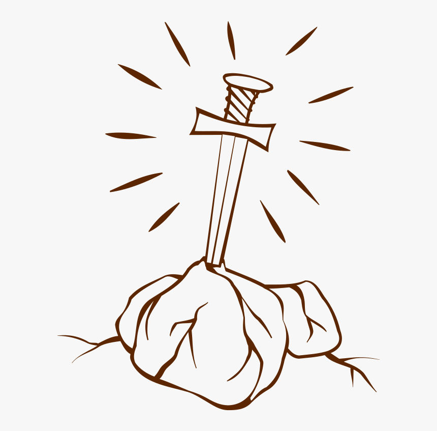 Excalibur King Arthur The Sword In The Stone Drawing - Sword In The ...