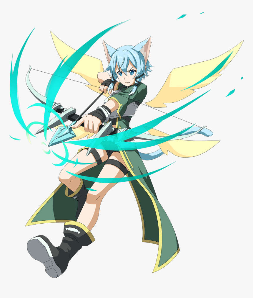 Png Free Sao Drawing Epic - Sinon Sao Cat Anime, Transparent Png ...