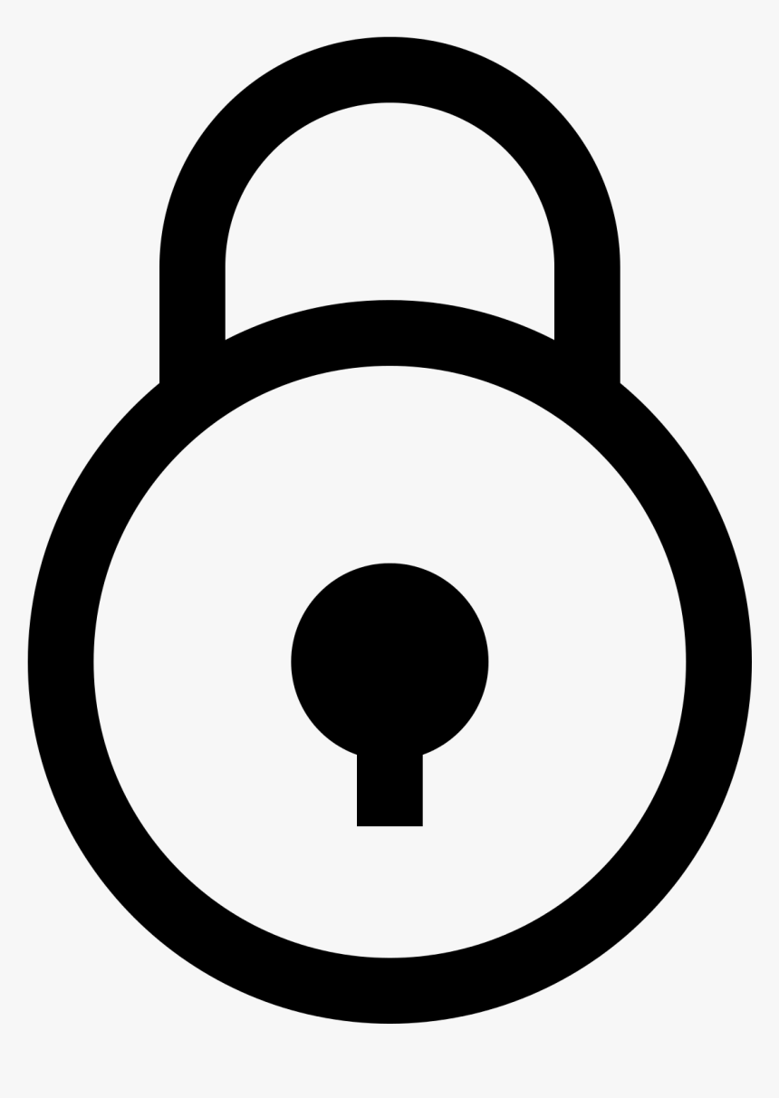 Lock Circle Windows Icon, HD Png Download , Transparent Png Image - PNGitem