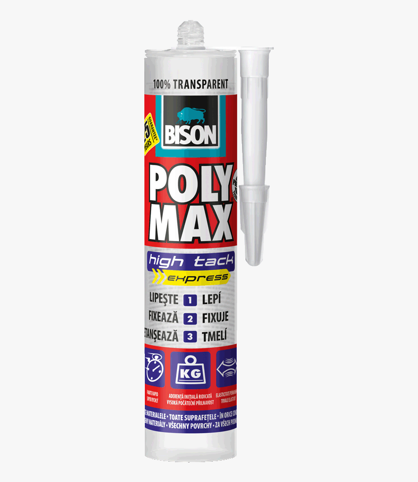 Poly Max® High Tack Express Transparent, HD Png Download , Transparent ...