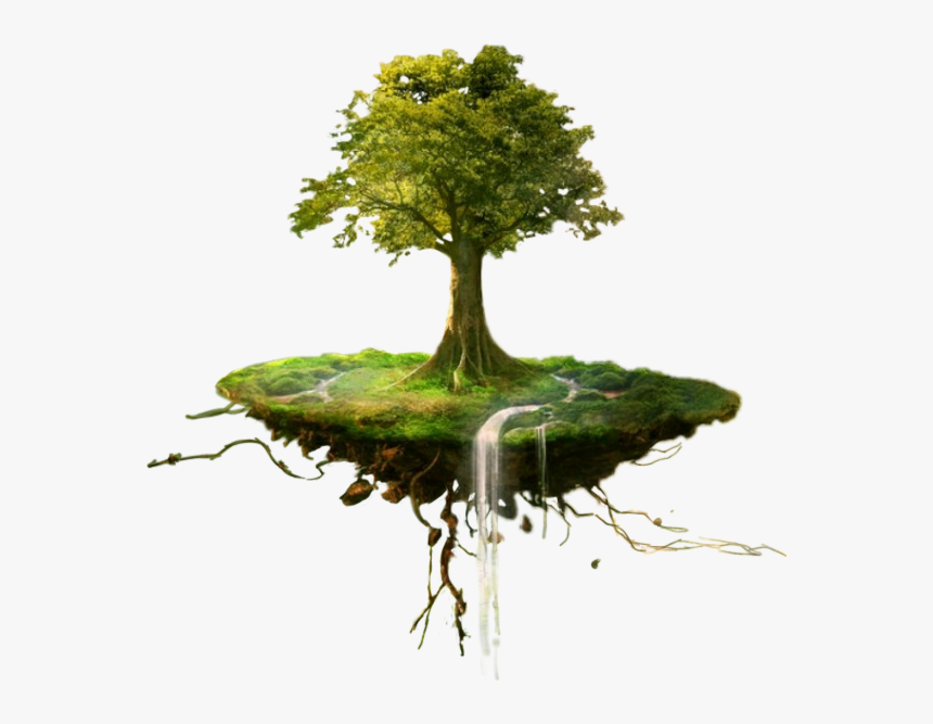 #floatingisland #tree #fantasy, HD Png Download , Transparent Png Image ...