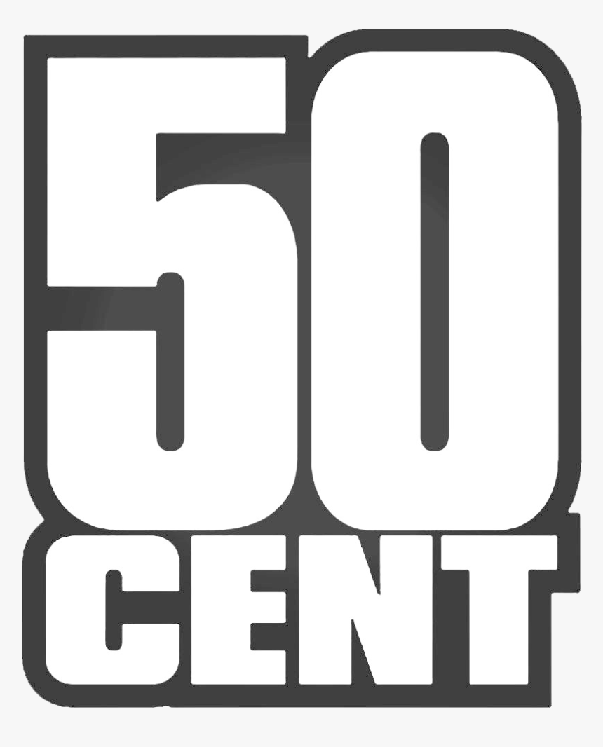 #50cent #50 #cent #rapper #rap #logo #text #ftestickers, HD Png ...