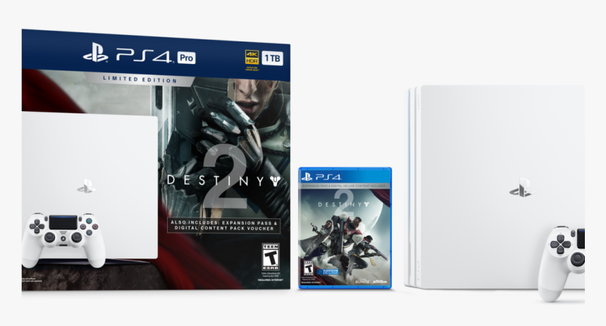 Limited Edition Destiny 2 Glacier White Ps4 Pro Bundle, HD Png Download ...