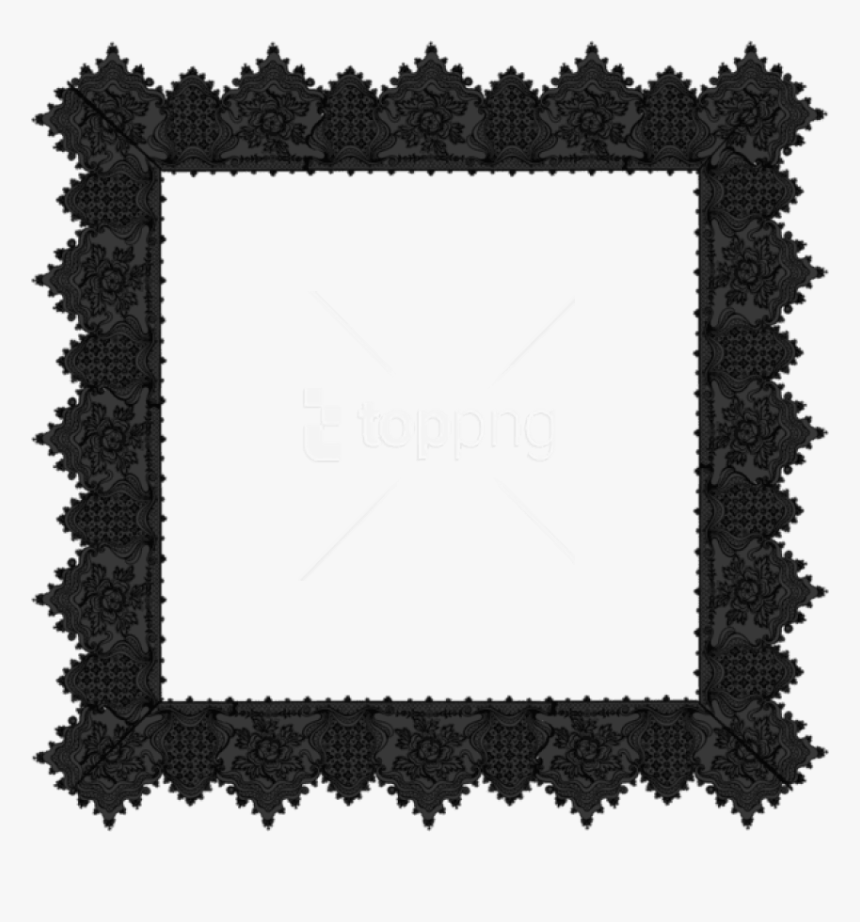 Free Png Best Stock Photos Black Lace Transparent Frame, Png Download ...