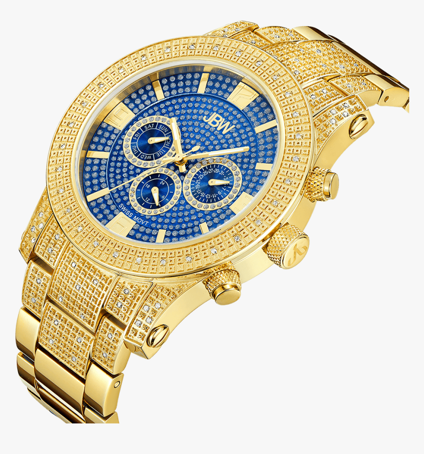 Jbw Lynx J6336c Gold Gold Diamond Watch Angle, HD Png Download ...