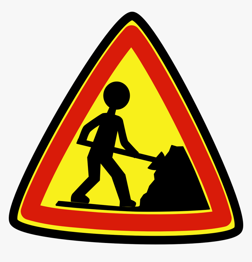 Roadsigns Workers Construction Free Photo, HD Png Download ...