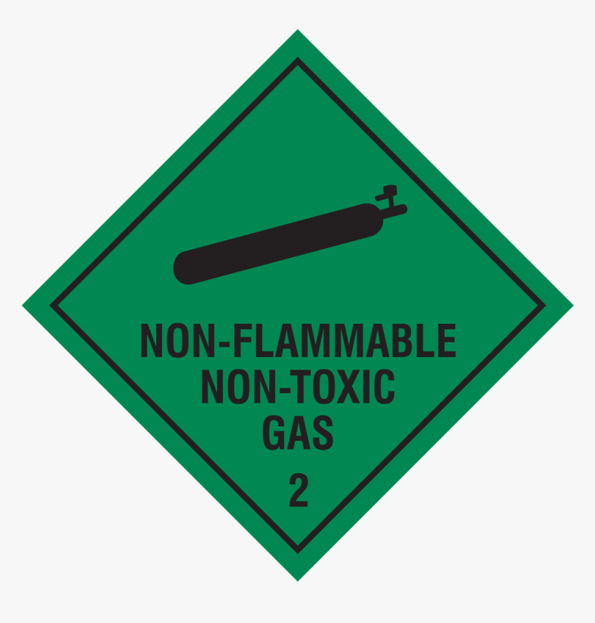Hazchem Non Flammable Non Toxic Gas, HD Png Download , Transparent Png ...