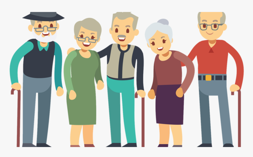 Illustration Of Happy Retirement People Smiling After, HD Png Download ...