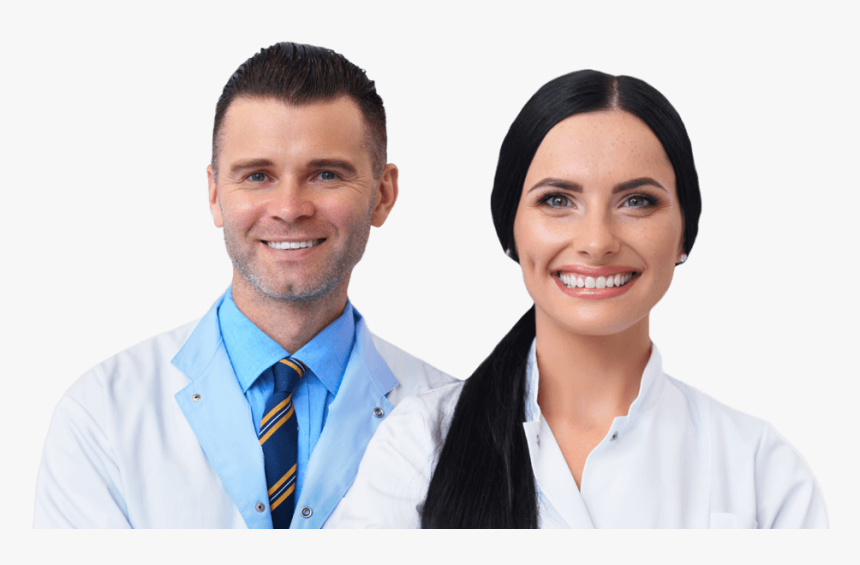 Dbs Two Dentists Smiling For Collection Of Bills, HD Png Download ...
