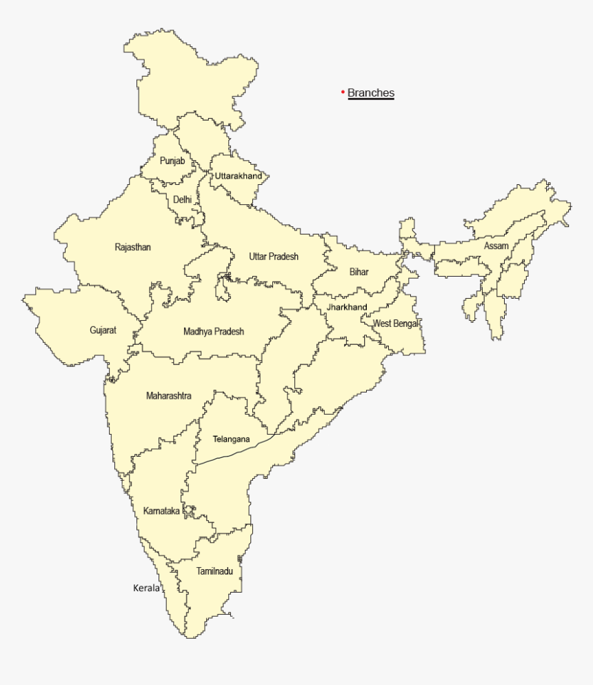 High Resolution High Quality India Map , Png Download, Transparent Png ...