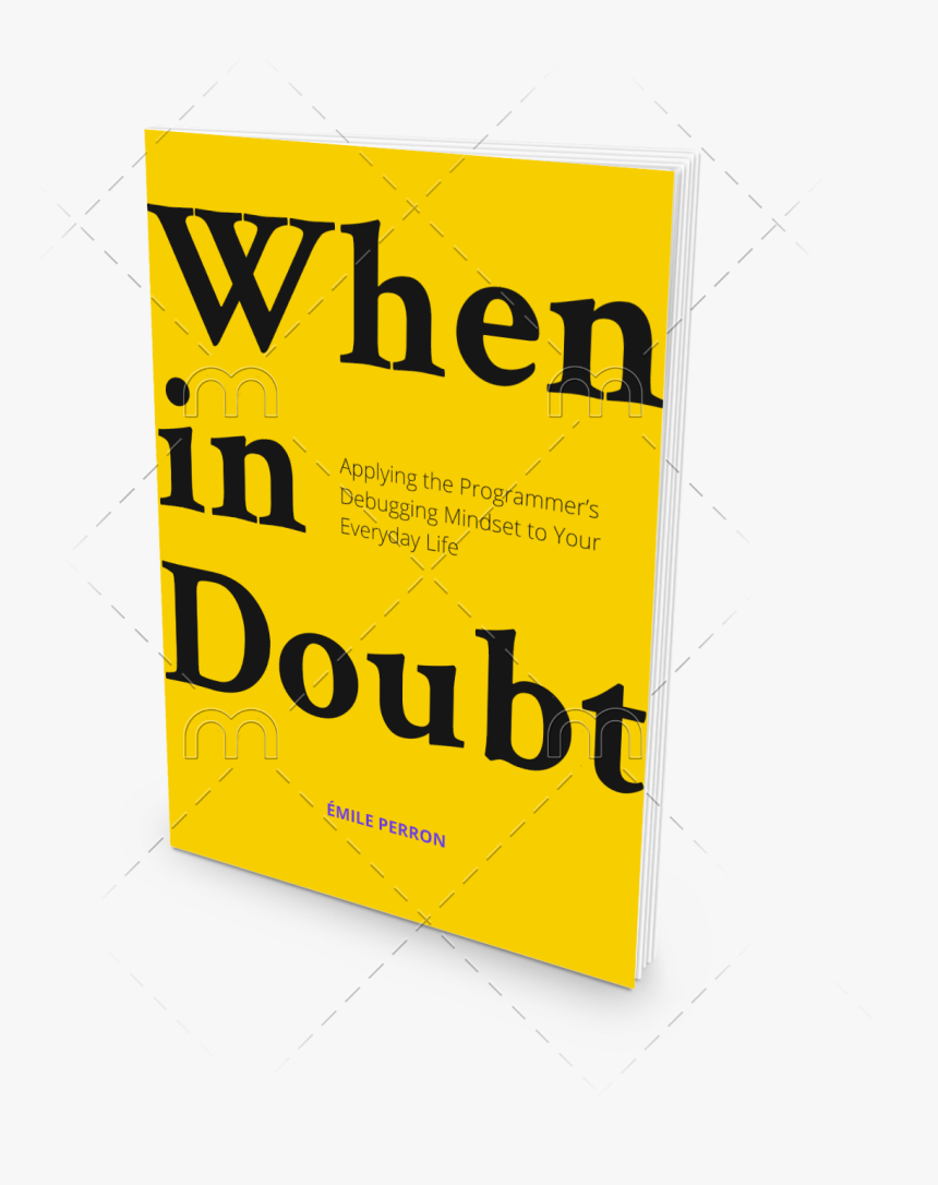 When In Doubt Paperback Book Mockup, HD Png Download , Transparent Png ...