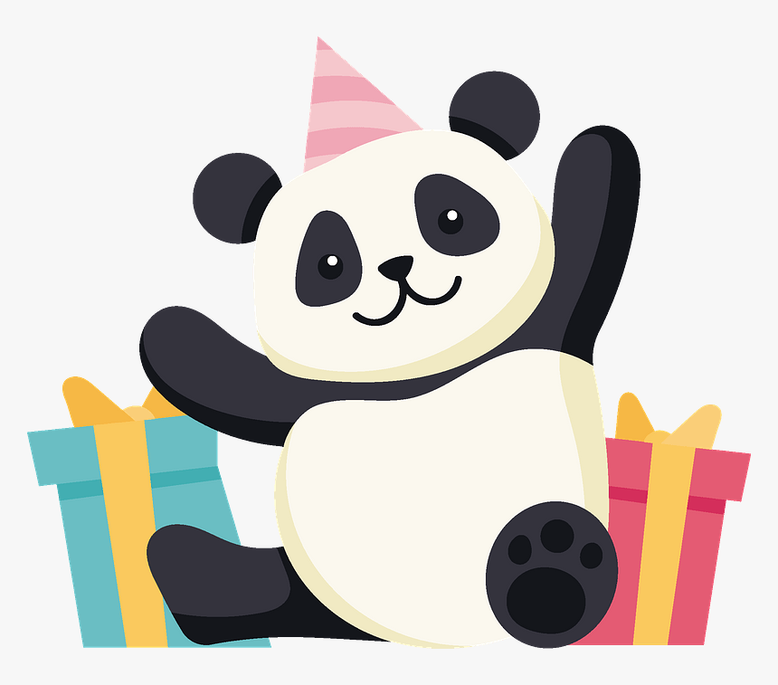 Birthday Panda Bear Clipart