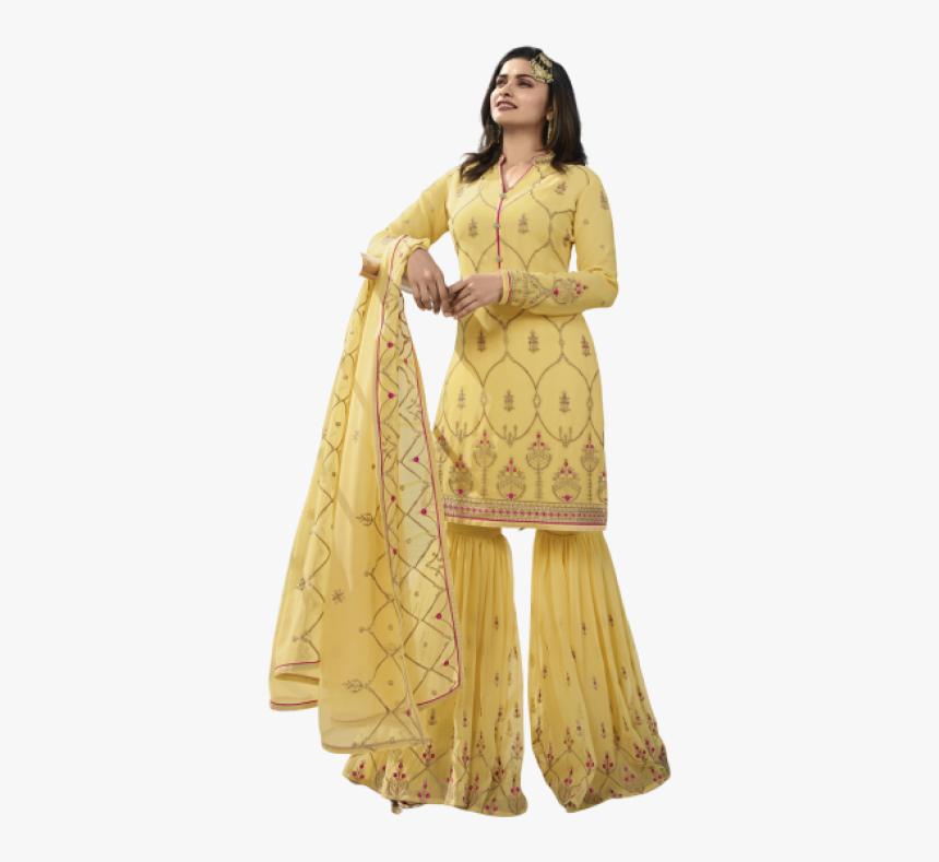 Sharara Suit, HD Png Download , Transparent Png Image - PNGitem